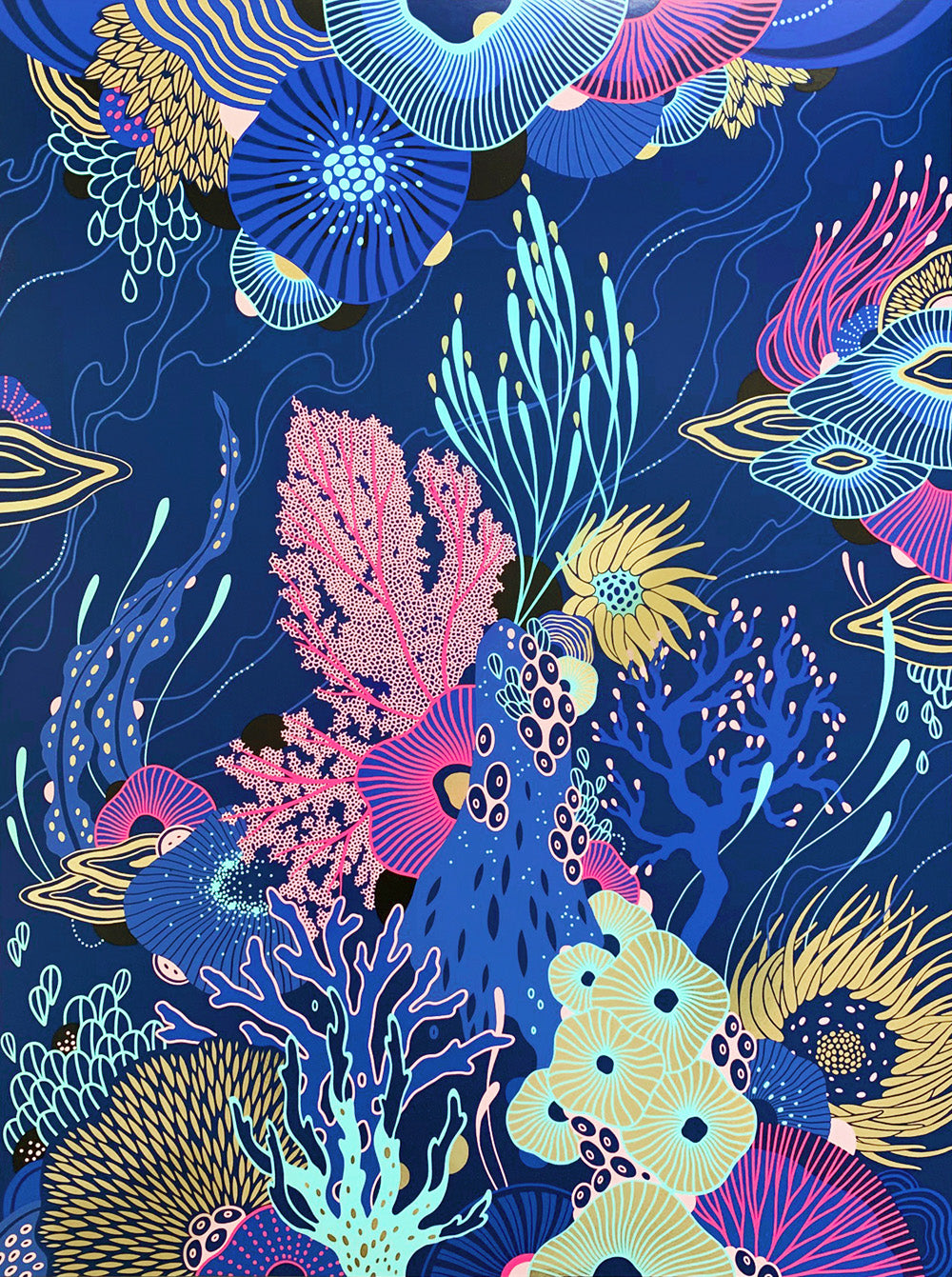 "Coral" - PangeaSeed Limited Edition Screen Print 2020 – Yellena James
